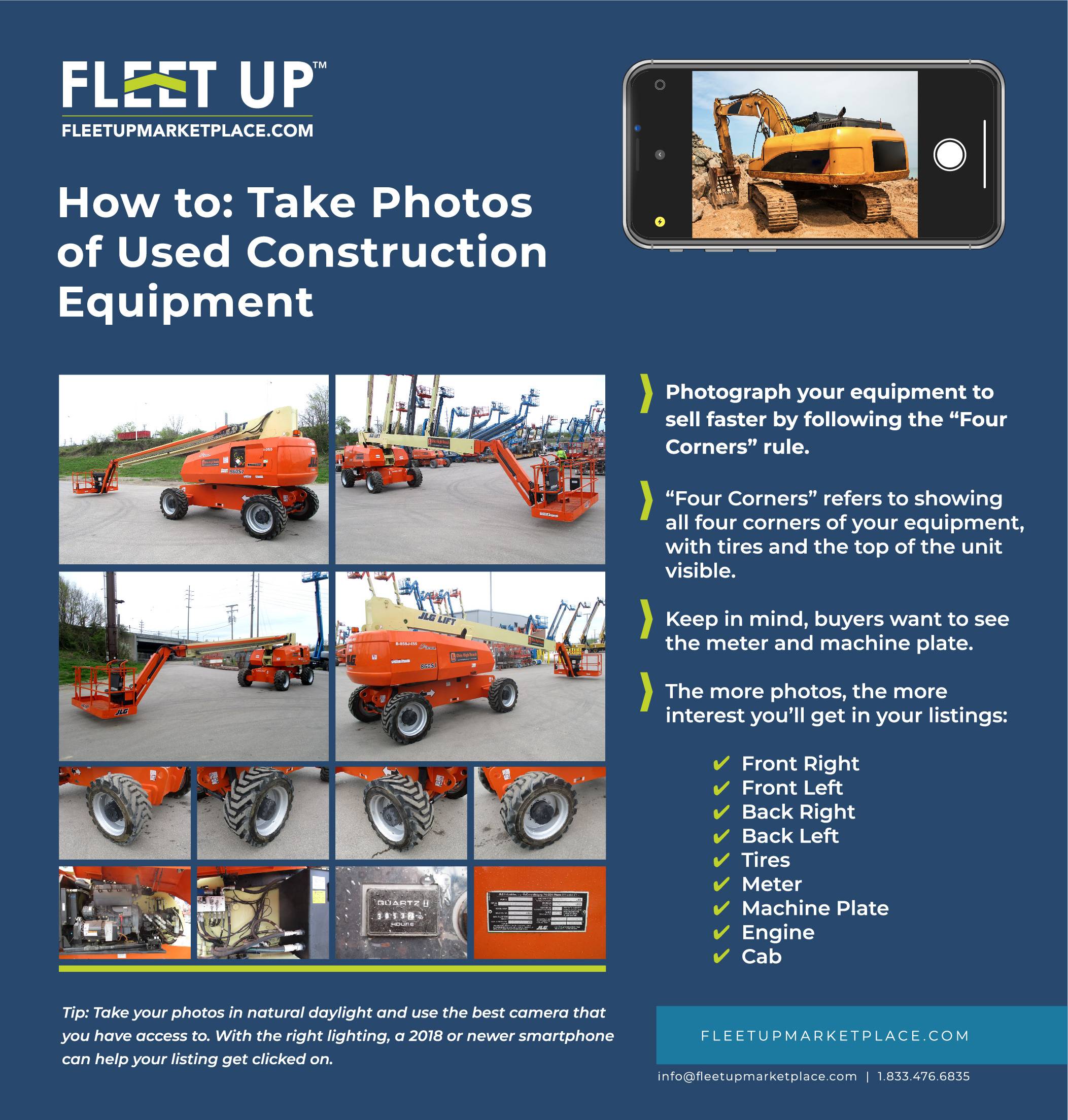 How to Take Construction Equipment Photos - FleetNow